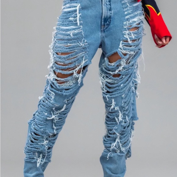 Coal N Terry | Jeans | Coal N Terry Shredded Denim Jeans | Poshmark